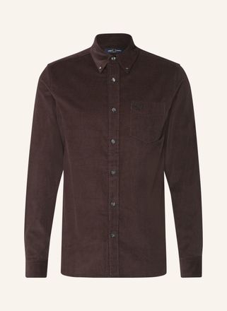 Fred Perry Cordhemd Slim Fit braun