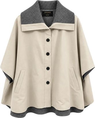 Gran Sasso Cape - - Jackets - Damen - Beige - S