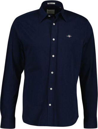 GANT Homme, Chemises, Bleu, Taille: XL Camisa Regular Jersey