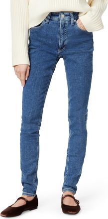 Calvin Klein Jeans Calvin Klein Damen Jeans Hose High Rise Skinny Fit, Blau (Denim Medium), 27W/32L