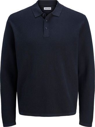 Jack & Jones Male Gestricktes Polo Einfarbig Gestricktes Polo