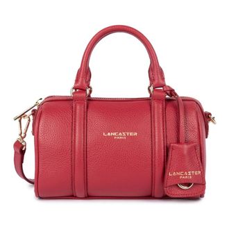 Lancaster Rote Leder Kompakt Reisetasche - - Bags - Damen - Rot - ONE SIZE