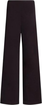 Alberta Ferretti Femme, Pantalons, Brun, Taille: 44 FR Pantalon large fendu