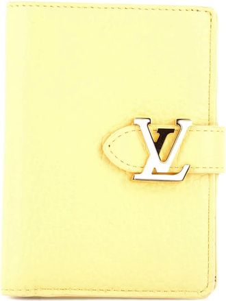 Louis Vuitton LV Vertical Wallet Taurillion Leather Compact small wallets - Jaune