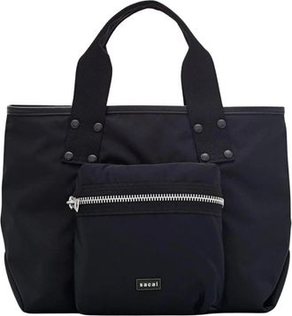sacai Homme, Sacs, Noir, Taille: ONE Size Sac Nylon avec Fermeture &Eacute;clair