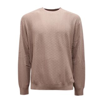 Armani Maglione Cotton Sweater - - Knitwear - Herren - Beige - 2XL