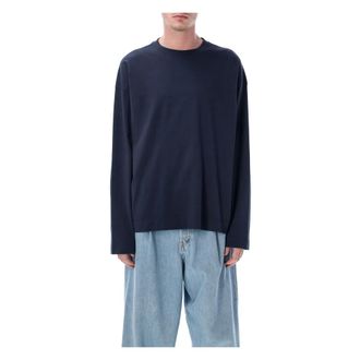 Dries Van Noten Homme, Tops, Bleu, Taille: M Long Sleeve Hauts