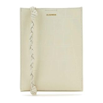 Jil Sander Ivory Leder Schultertasche - - Bags - Damen - Beige - ONE SIZE