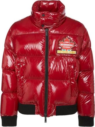 Dsquared2 Homme, Vestes, Rouge, Taille: 2XL Vestes dHiver Élégantes pour Vous