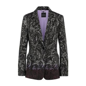 Marc Cain Femme, Vestes, Noir, Taille: 36 FR Blazer Longline Ajust&eacute;