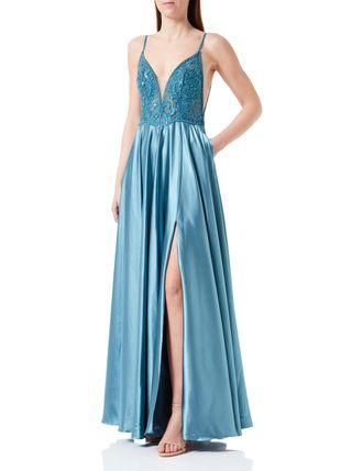 Vera Mont Damen 8638/4012 Kleid, Smoky Teal, 36