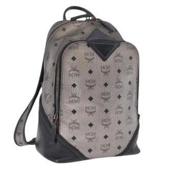 MCM Pre-owned Lederrucksack - - Pre-owned - Damen - Grau - ONE SIZE