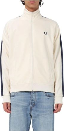 Fred Perry Homme, Sweatshirts et sweats &agrave; capuche, Beige, Taille: L SweaT-shirt Col Rond Classique