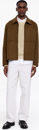 Arket Doubleface-Jacke Aus Wolle -Braun