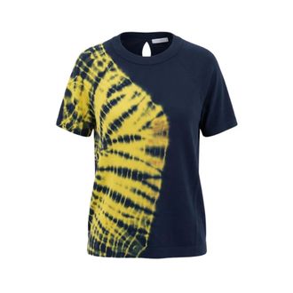 Malo T-shirt en maille tie-dye - Femme - Tops - Bleu - Taille: 38 FR