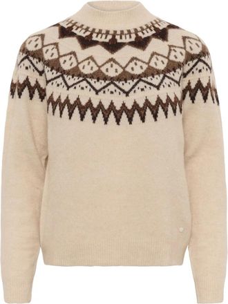 Cream Strickware - - Knitwear - Damen - Beige - 2XL
