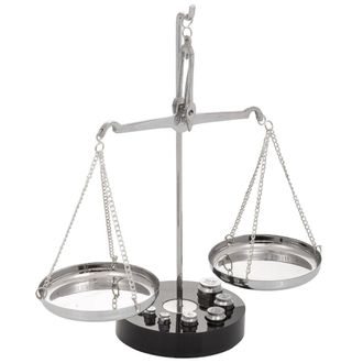 Wanderlust Deco Metallskala und silberner Acrylsockel, D7x20h cm