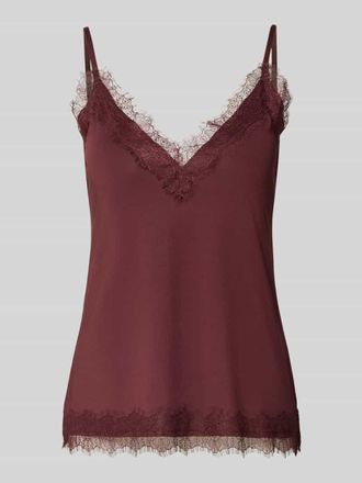 Jake*s Regular Fit Blusentop mit Spitzenbesatz Modell T066-JersyLaceTp