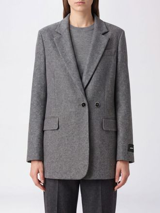 Pinko Blazer crois&eacute; en m&eacute;lange de laine avec revers classiques