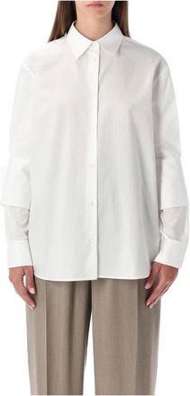 Loewe Femme, Blouses et Chemises, Blanc, Taille: 38 FR Chemise en coton