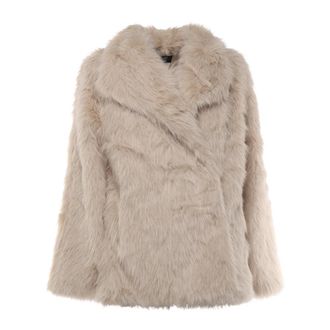 V&deg; 73 Penny Kunstpelzjacke - - Jackets - Damen - Wei&szlig; - L