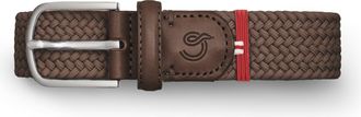 La Boucle Elastischer Stretchg&uuml;rtel f&uuml;r Damen und Herren, flexibler Flechtg&uuml;rtel mit Metallschnalle, G&uuml;rtel Herren Braun mit Einheitsgr&ouml;&szlig;e durch Stretchmaterial
