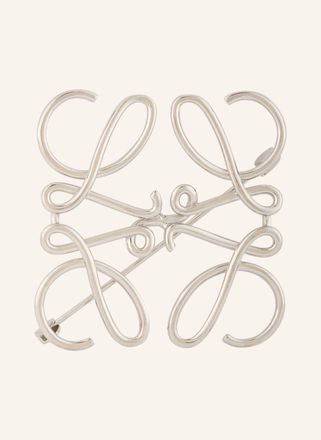 Loewe Brosche Anagram silber