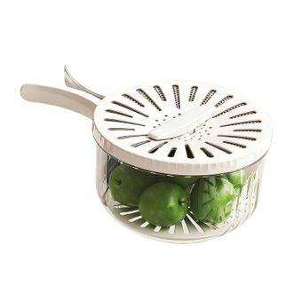 Generic Waschsch&uuml;ssel - 2-in-1 Abtropfer Und Waschsch&uuml;ssel - Beh&auml;lter Zum Abtropfen Von | F&uuml;r Haushalt Restaurant K&uuml;hlschrank Speisekammer K&uuml;chenregal Wohnung