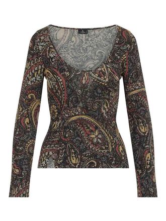 Etro Pull Col Rond - Vert