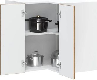 vidaXL Küchen-Eckhängeschrank Lucca Altholz-Optik Holzwerkstoff - Vidaxl