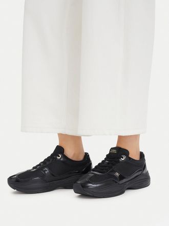 Tommy Hilfiger Sneakers Tommy Hilfiger Modern Runner Shiny Leather FW0FW09413 Schwarz