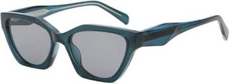 Generic Lunettes De Soleil R&eacute;tro &Agrave; Monture Carr&eacute;e For Hommes Et Femmes, Sports De Plein Air Quotidiens, Shopping Photo(Blue)