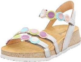 Think Femme Sangles durables Koak Sandale, Silver Kombi 9000, 40 EU