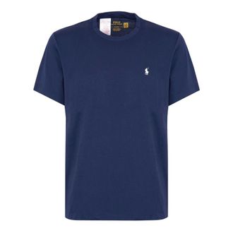 Polo Ralph Lauren Homme, Tops, Bleu, Taille: L T-shirt col rond &agrave; manches courtes