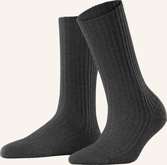 Falke Str&uuml;mpfe Cosy Wool Boot Mit Merinowolle grau