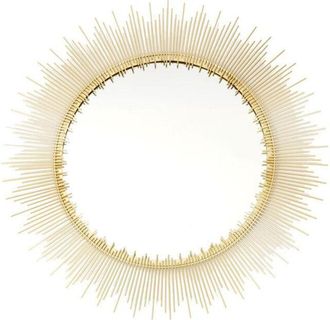Paris Prix Paris Prix - Miroir Mural Soleil Design Royal 60cm Or