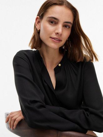 Tommy Hilfiger Langarmbluse FEM FLUID BLOUSE ESSENTIAL Viskose
