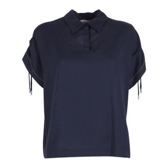 PESERICO Damen, Oberteile, Blau, LGr&ouml;&szlig;e