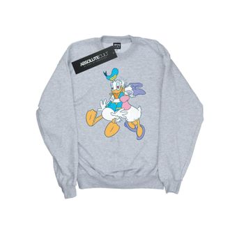 Disney Donald And Daisy Duck Kiss Sweatshirt f&uuml;r Damen (Grau)