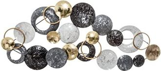 Atmosphera Atmosphera - D&eacute;co Murale Bleue en m&eacute;tal 93x43 cm