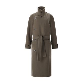 Christophe Lemaire G&uuml;rtel-Wickelmantel - - Coats - Damen - Gr&uuml;n - S