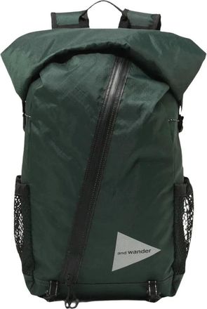 And Wander Homme, Sacs, Vert, Taille: ONE Size Ecopak Nylon Backpack