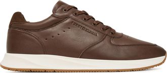 Tommy Hilfiger Sneakers Tommy Hilfiger Premium Leather Hybrid FM0FM05700 Braun