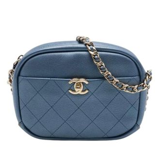 Chanel Sac bandouli&egrave;re vintage doccasion - Femme - Pre-owned - Bleu - Taille: ONE Size