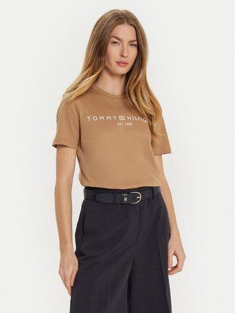 Tommy Hilfiger T-Shirt WW0WW40276 Beige Regular Fit