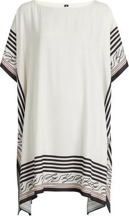 Karl Lagerfeld Tunique de plage carr&eacute;e imprim&eacute;e