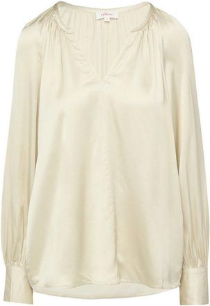 s.Oliver Langarmbluse Bluse Satinbluse im Relaxed Fit