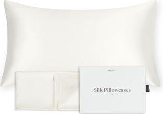 FluffCo Kissenbezug aus 100% Reiner Maulbeerseide, Kingsize, luxuri&ouml;ser k&uuml;hlender Kissenbezug f&uuml;r Haar- und Hautpflege, 22 Momme, Naturseide, f&uuml;r Standard-US-