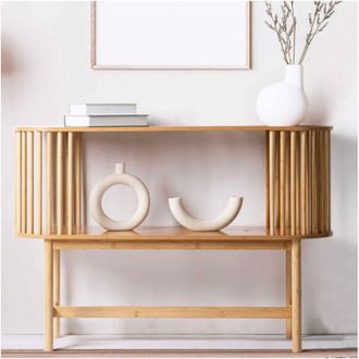 Unimasa Buffet ouvert en bois 120x37x83cm