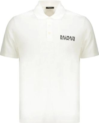 Balmain Homme, Tops, Blanc, Taille: 2XL Gh6Gc026Bb04 Polo